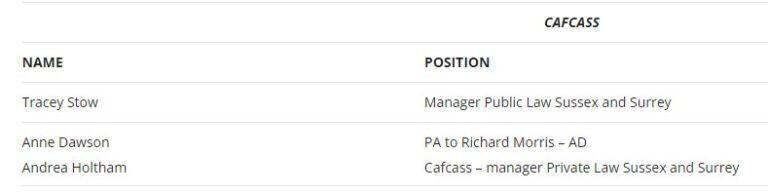 CAFCASS – Children and Family Court Advisory and Support